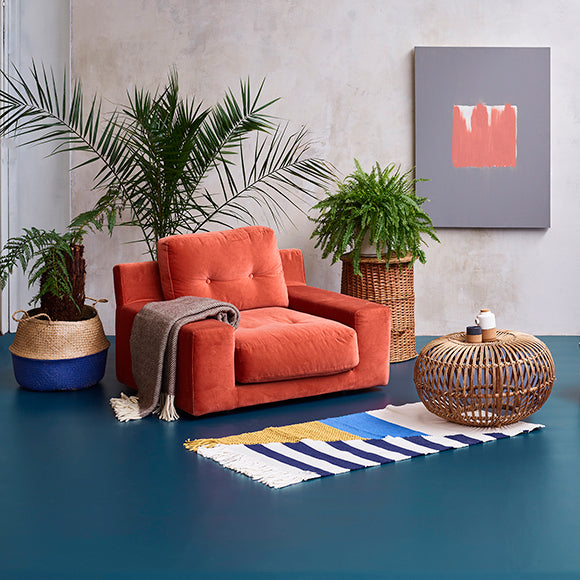 Luxurious, thick blue vinyl flooring for domestic and commercial use ...