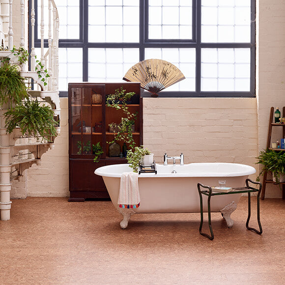 Floating cork flooring. Cork flooring planks for kitchen and bathroom ...